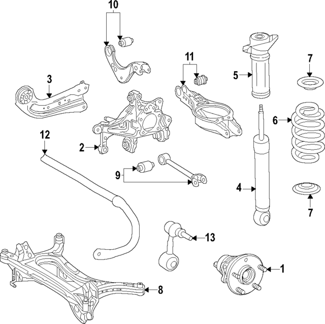 48760-47020 - Trailing Arm 2023-2024 Toyota | Longo Toyota Parts