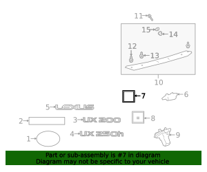 84966-F6010 - Liftgate Release Switch 2022-2023 Lexus | AutoNationParts.com