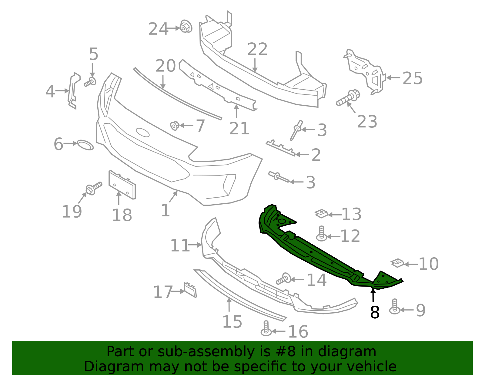 Genuine OEM Ford Part - Deflector LJ6Z-8310-AB | Genuine OEM Ford Parts ...