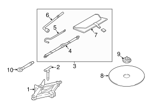 LD47-69-671 - Lug Wrench 2006-2024 Mazda | AutoNation Parts