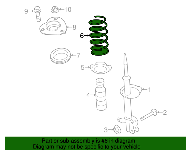 2013-2015 Nissan Altima Coil Spring 54010-3TA1B | OEM Parts Online