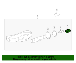 2005-2021 GM Black Tire Pressure Monitoring System (TPMS) Sensor Cap ...
