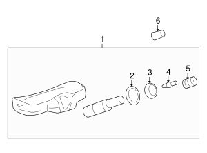 2005-2021 GM Black Tire Pressure Monitoring System (TPMS) Sensor Cap ...
