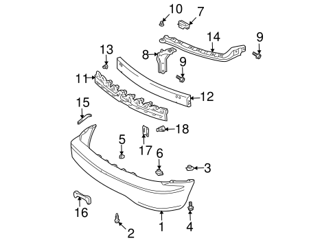 Bumper & Components - Front for 1999 Lexus RX300 | Capital Toyota Parts