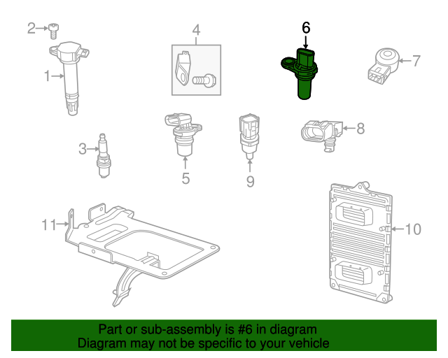 2005-2020 Mopar Engine Crankshaft Position Sensor 05033307AE ...