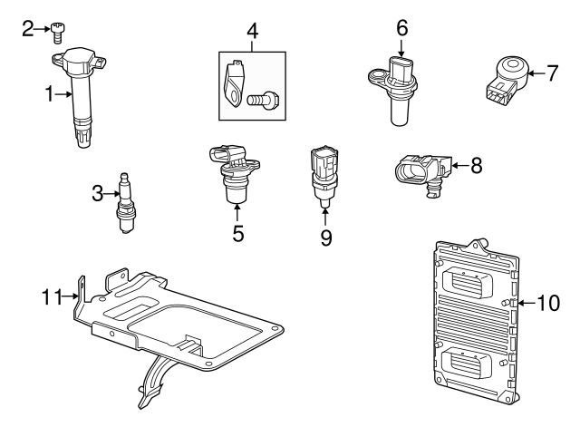 2005-2020 Mopar Crankshaft Sensor 05033307AE | TascaParts.com
