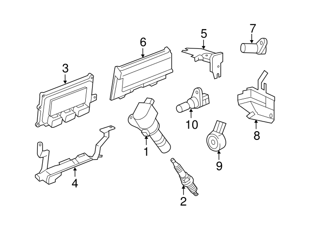 2012-2015 Honda Civic Bracket, Engine Control Module 37821-R1A-A00 ...