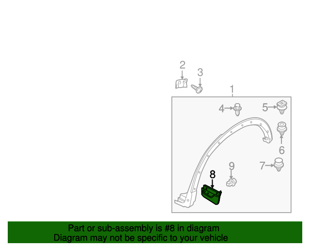 2013-2016 Mazda CX-5 Mud Shield KD53-51-PV1A | OEM Parts Online