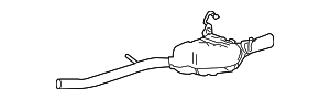 251-490-50-15-64 - Muffler System Mercedes-Benz USA Parts