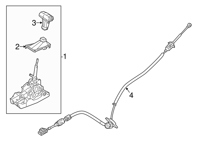 2010-2012 Ford Taurus Gear Shift Assembly AG1Z-7210-CF | OEM Parts Online