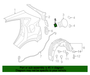 2012-2020 Honda Spring, Fuel Lid Open 74494-T0A-A00 | OEM Parts Online