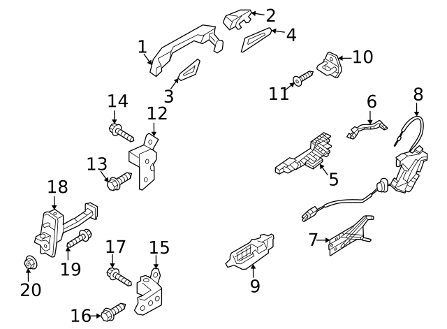 2021-2024 Kia Seltos Door Lock Actuator Motor 81410-Q5000 | OEM Parts ...