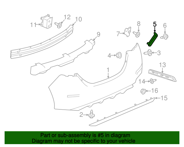 2018-2020 Nissan Leaf Side Bracket - Passenger Side (RH) 85226-5SK0A ...