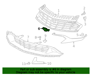 2019-2023 Chevrolet Camaro Black Grille Emblem 23216040 | TascaParts.com