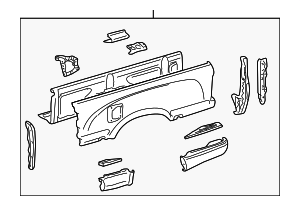 65600-04300 - Side Panel - 2000-2004 Toyota Tacoma | OEMGenuineParts.com