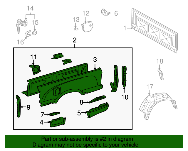65600-04300 - Side Panel - 2000-2004 Toyota Tacoma | OEM Genuine Toyota ...
