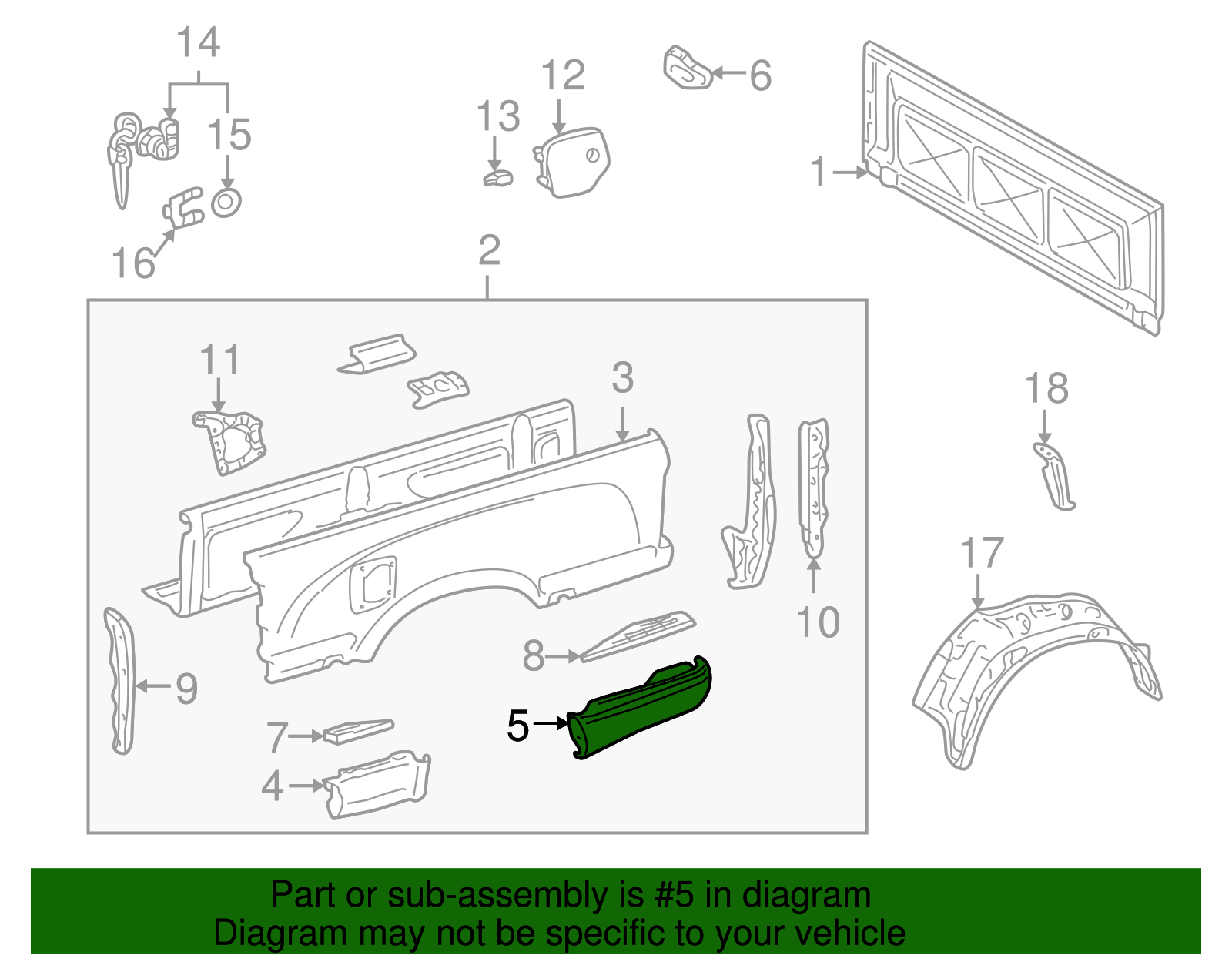 2000-2004 Toyota Tacoma Step Panel 65607-04010 | Toyota Parts Center