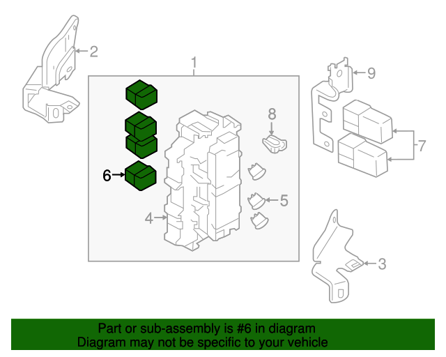 25230-7990A - Relay 2013-2020 Infiniti | INFINITI Parts & Accessories ...