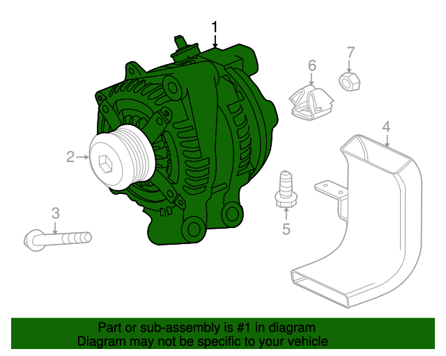 Jaguar OEM Alternator Part# C2D59622 | OEM Vehicle Parts