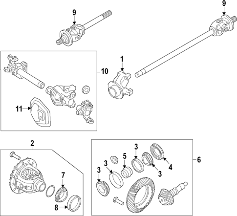 Differential for 2023 Ford F-350 Super Duty | Online Ford Parts Catalog