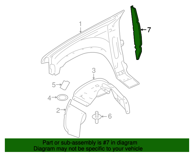 2002-2010 Ford Sound Absorber 6L2Z-16B280-A | QuirkParts