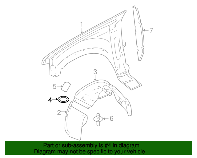 Fender Liner Screw - Ford (-W706805-S902) | OEM Ford Parts