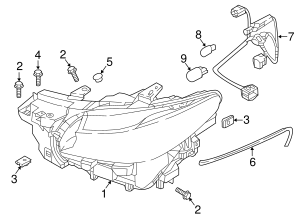 TM52-51-0K0D - Composite Headlamp 2016-2023 Mazda CX-9 | Mazda Parts ...