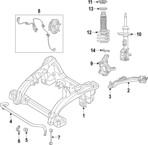 5274643AA - Lower Control Arm Left - 2017-2020 Mopar | Mopar Parts Canada