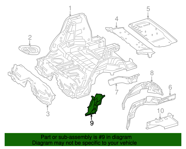 253-610-59-00 - Side Panel 2016-2022 Mercedes-Benz | AutoNationParts.com
