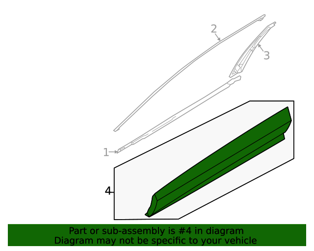 Genuine Side Molding for 2021-2024 Genesis GV80 | Part# 87722-T6000 ...