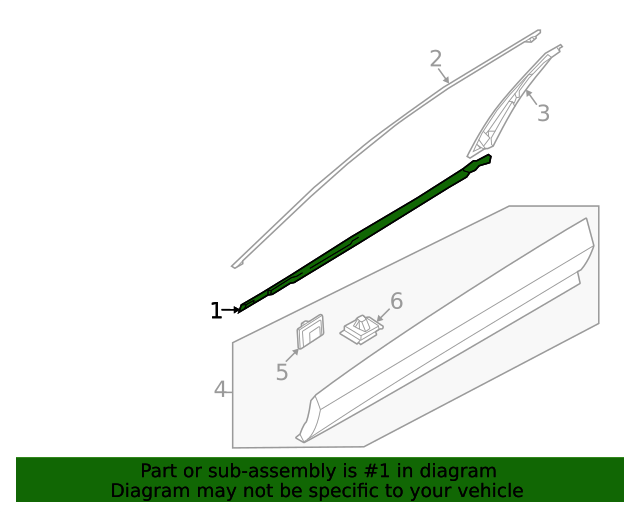 2021-2024 Genesis GV80 Belt Molding 82210-T6000 | OEM Parts Online