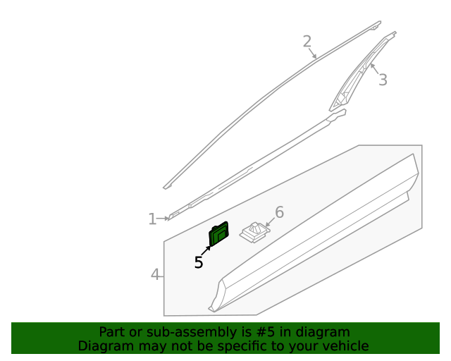 87767-J9000 - Rocker Molding Clip - 2018-2022 Hyundai | hyundaiparts