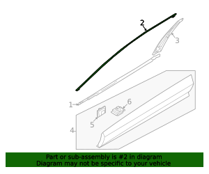 2021-2024 Genesis GV80 Frame Molding 82850-T6010 | OEM Parts Online
