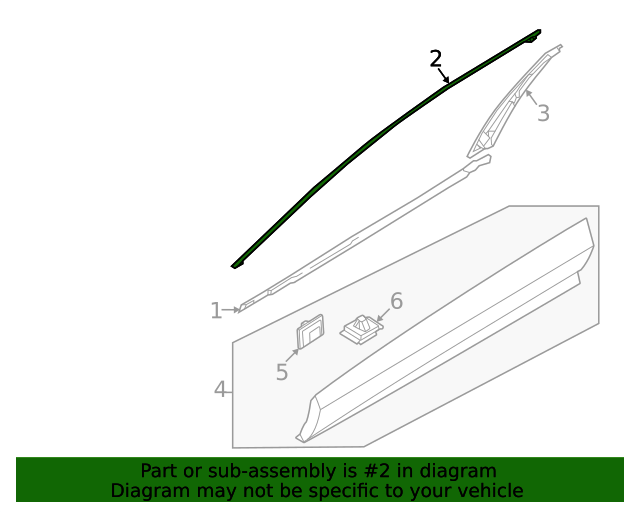 2021-2024 Genesis GV80 Frame Molding 82850-T6010 | OEM Parts Online