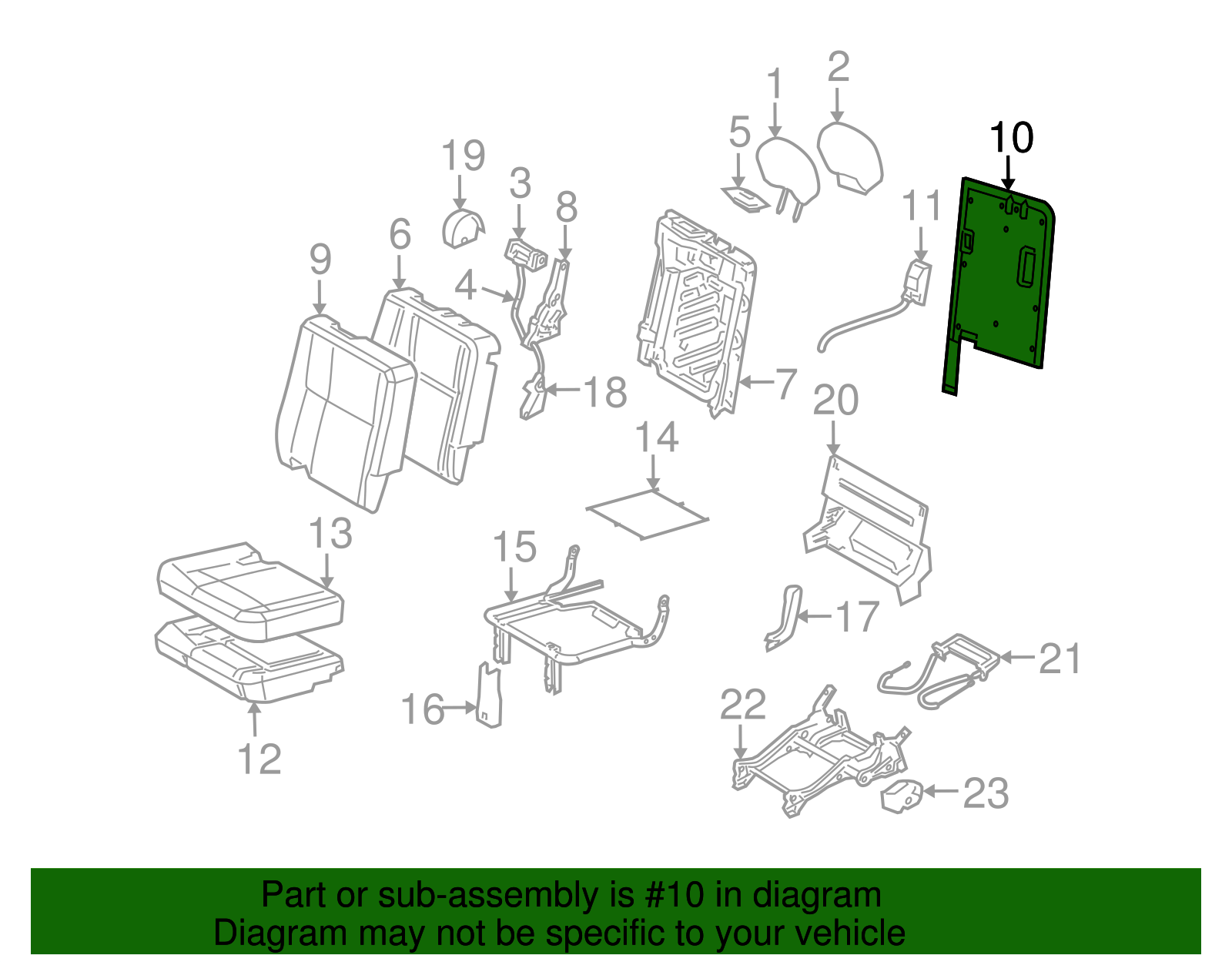 89043332 - Back Panel 2005-2008 GM | Big 3 Auto Parts