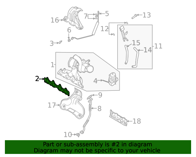 28521-2B700 - Exhaust Manifold Gasket 2014-2023 Kia | Kia.Parts Store