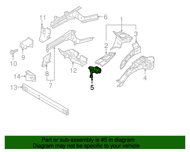 F4191-6WKMB - Closing Plate - 2013-2024 Nissan LEAF | Nissan OEM Parts ...