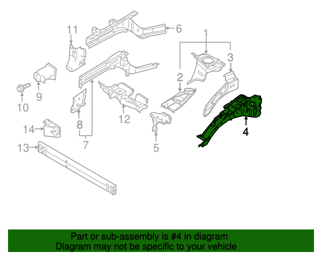 2018-2019 Nissan LEAF Upper Rail F4181-5SAMA | Nissan Parts ...