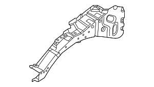 2018-2022 Nissan LEAF Upper Rail - Driver's Side (LH) F4181-5SAMA ...