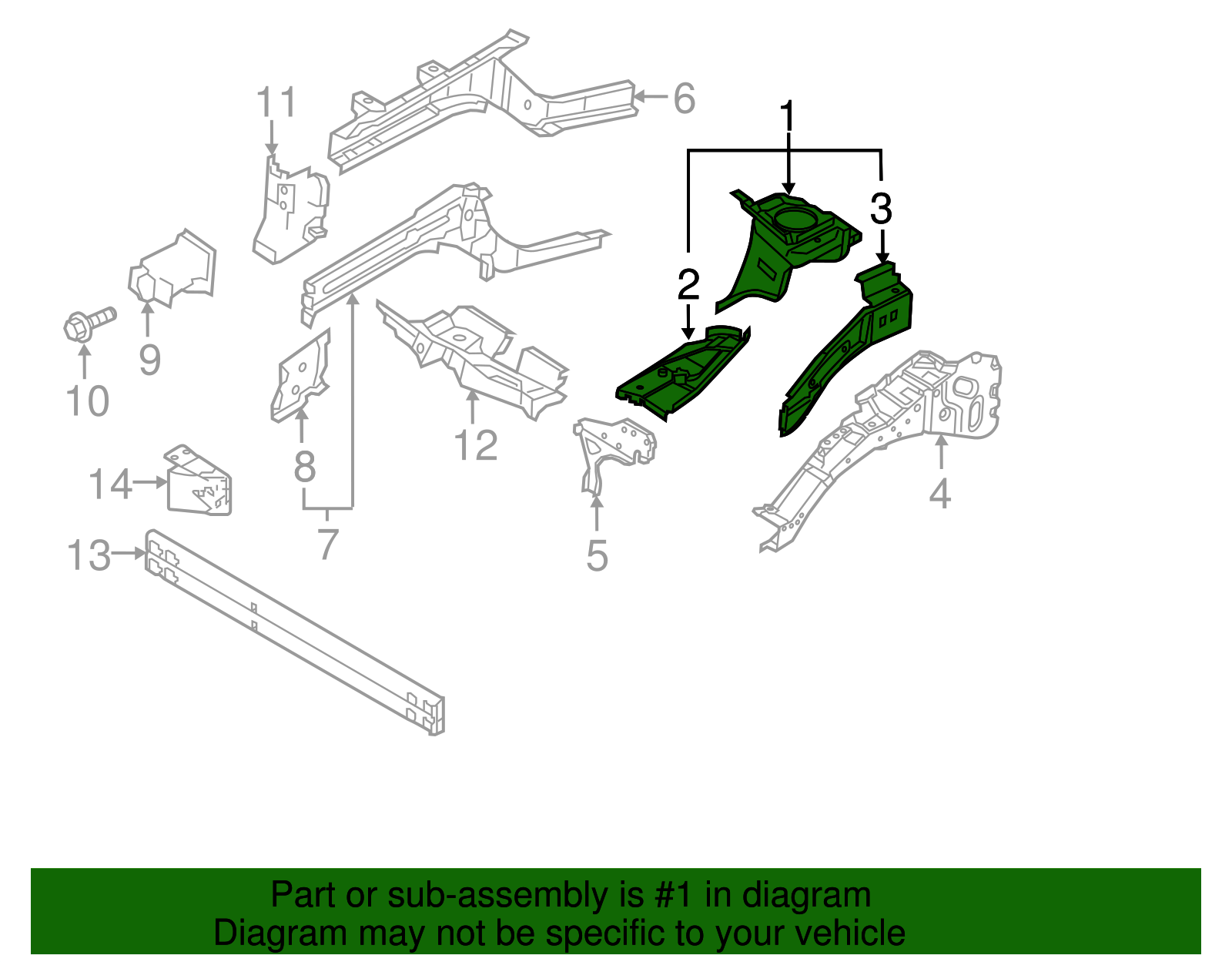 2013-2024 Nissan LEAF Apron Assembly F4120-3NFMA | Temecula Nissan Parts