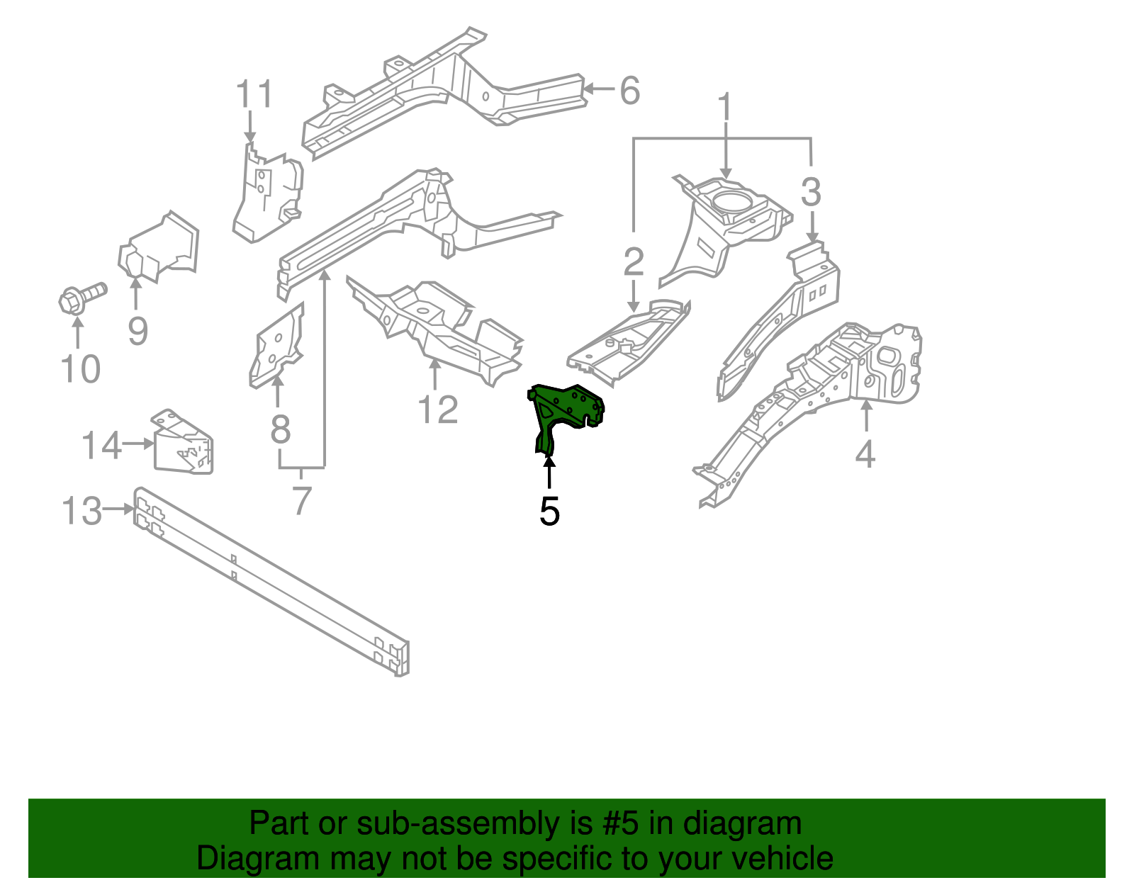 2013-2025 Nissan LEAF Closing Plate F4191-6WKMB | Nissan Parts Central