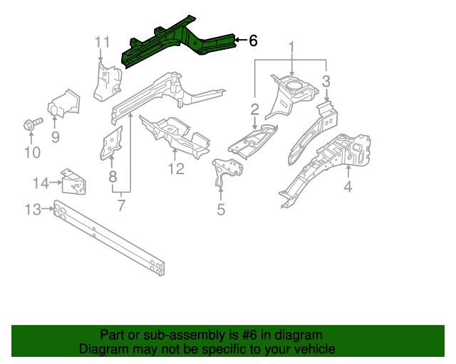 2018-2022 Nissan LEAF Inner Rail - Passenger Side (RH) G5110-5SAMA ...