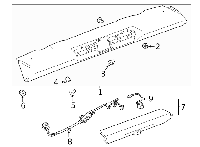 2024 GMC Front Bumper Fascia Center Air Deflector 84914498 | OEM Parts ...