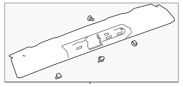 84914498 - Front Bumper Fascia Center Air Deflector 2024 GMC ...