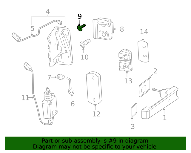 Genuine OEM Striker Bolt | 000-990-99-15 | Fits Select 2019-2023 ...
