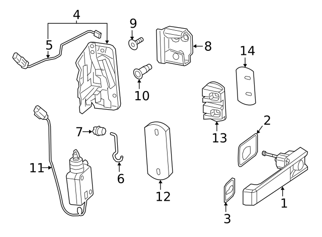 463-740-98-00 - Lock Assembly 2019-2021 Mercedes-Benz | Mercedes-Benz ...