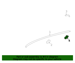 75561-08040 - Drip Molding Clip - 2011-2023 Toyota | Lithia Toyota Parts