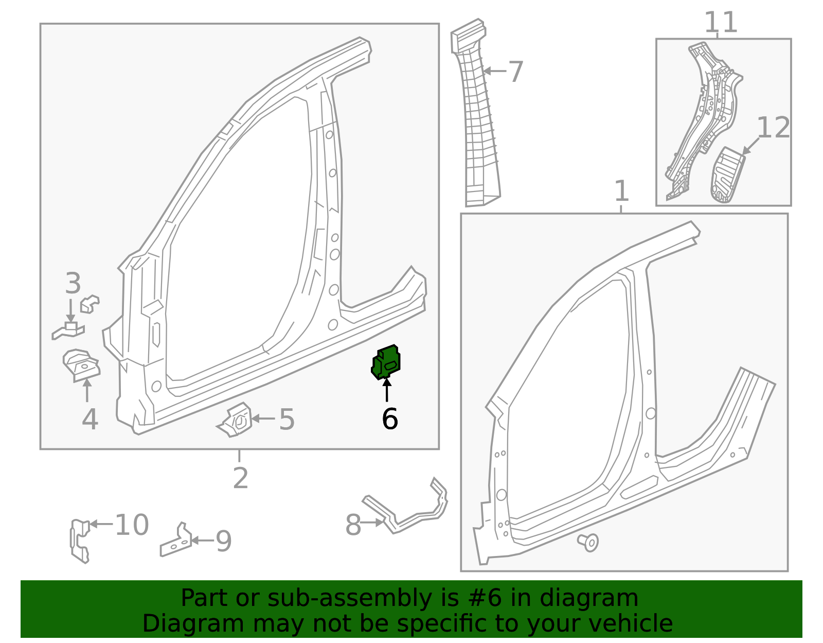 2019-2025 Acura RDX Aperture Reinforced Lower Extension 63217-TJB-A00ZZ ...