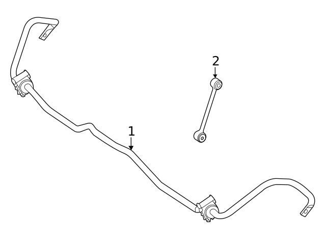 223-320-23-00 - Suspension Stabilizer Bar 2021-2024 Mercedes-Benz ...