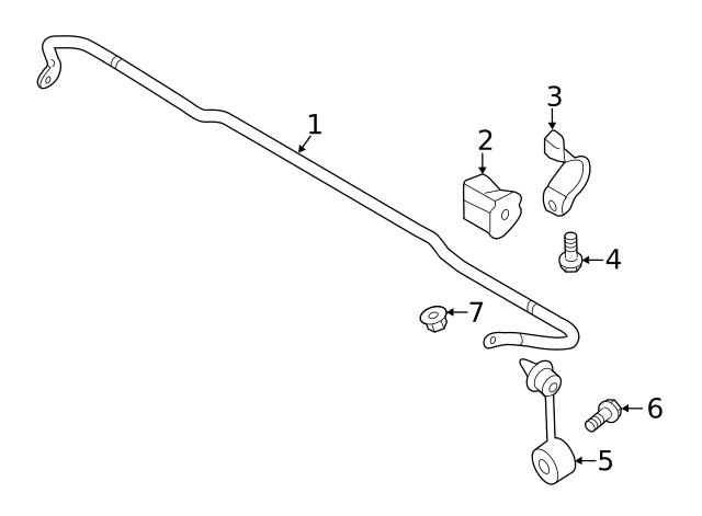 2019-2024 Subaru Ascent Stabilizer Link 20470XC00A | Subaru Parts Store
